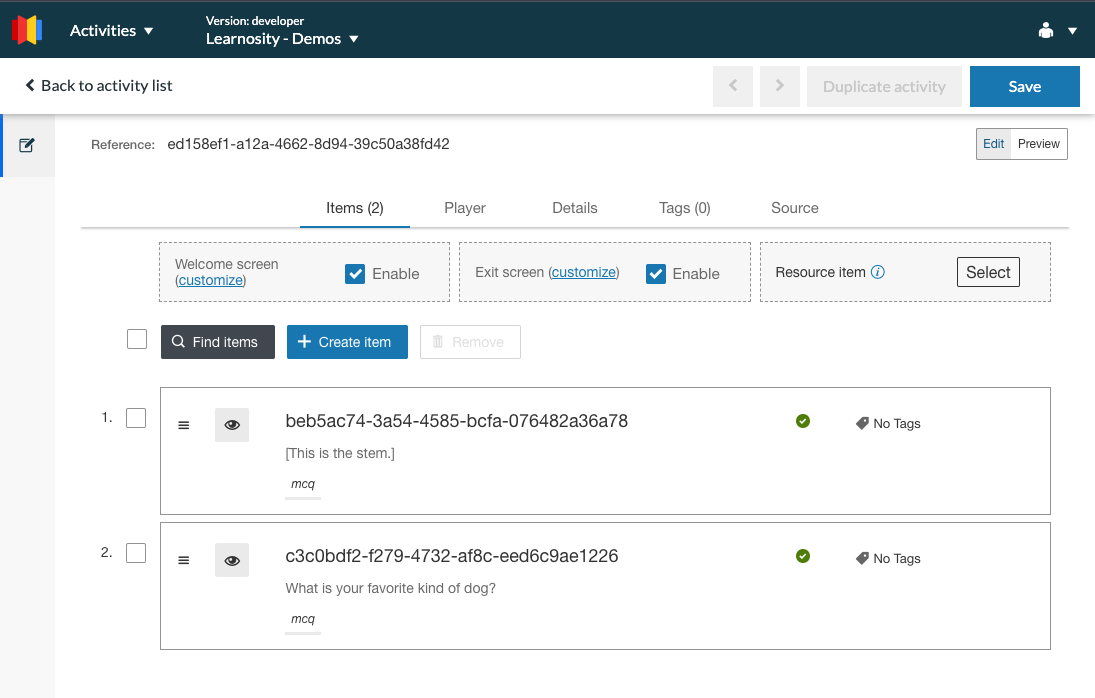 A Tour of the Views in Learnosity Authoring – Learnosity Product & Developer Help