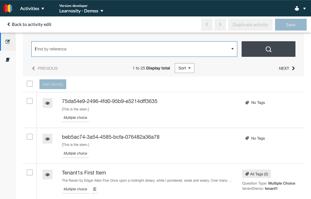 A Tour Of The Views In Learnosity Authoring Learnosity Product And Developer Help 